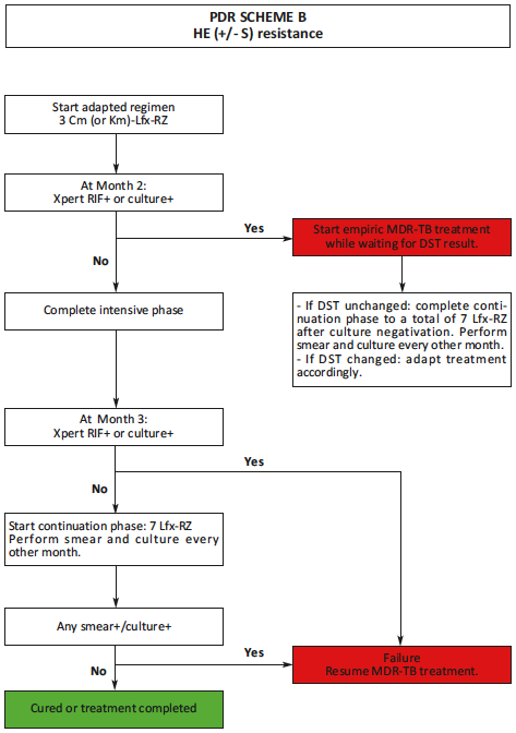 11.2 Treatment algorithms for PDR-TB | MSF Medical Guidelines