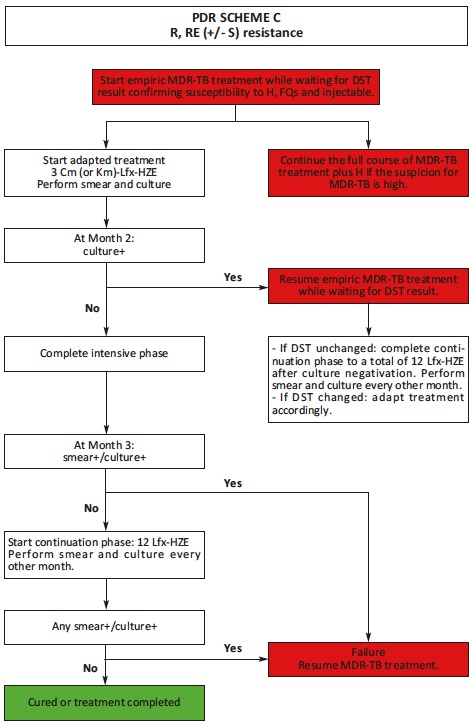 11.2 Treatment algorithms for PDR-TB | MSF Medical Guidelines